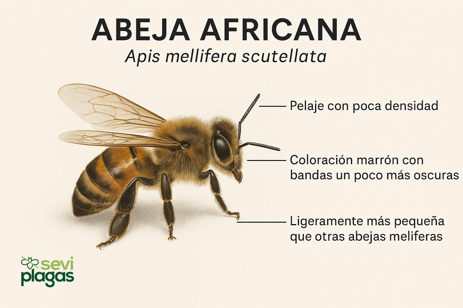Abeja Africana (Apis mellifera scutellata) | Seviplagas